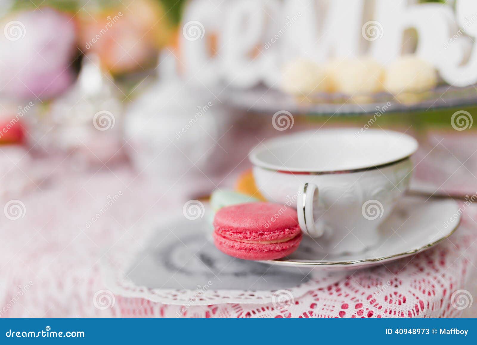 Beautiful Old Antique Tea Service Stock Image - Image of crayon, nature ...