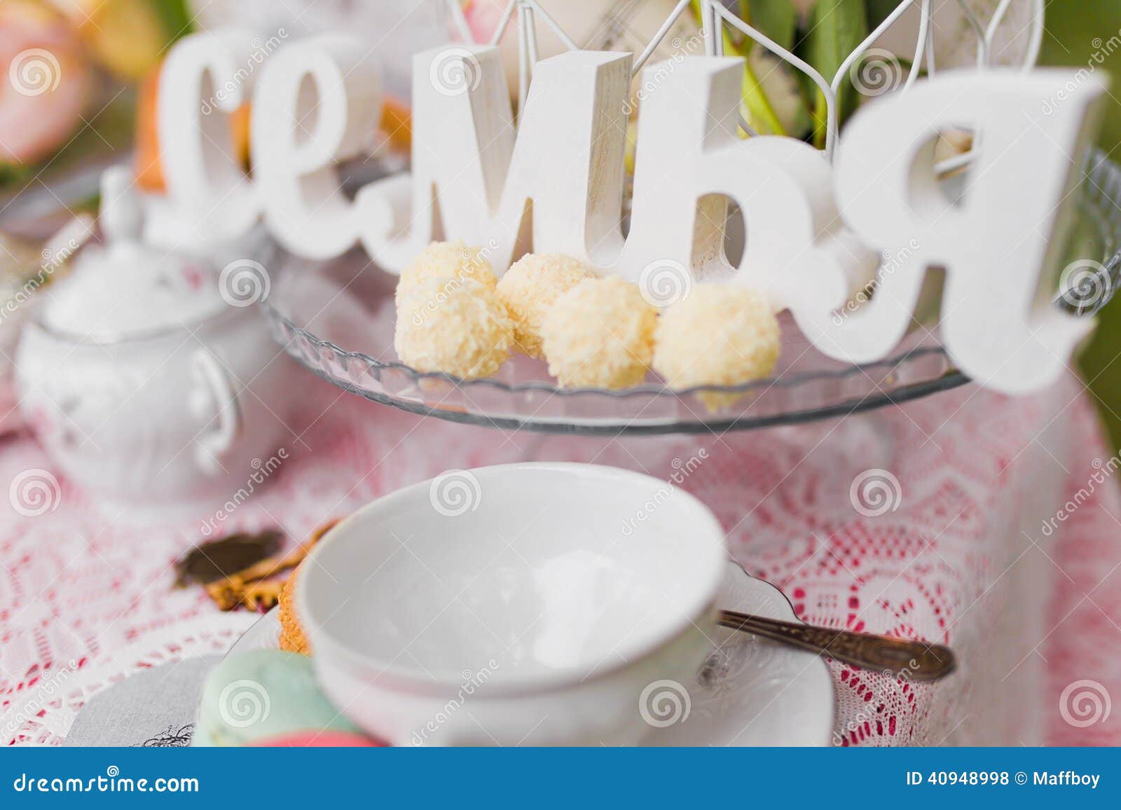 Beautiful Old Antique Tea Service Stock Photo - Image of antique ...