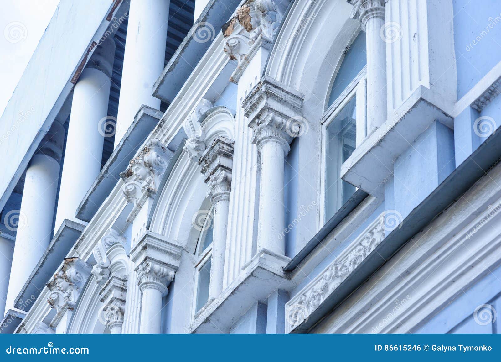 Beautiful Old Architecture Arches Columns and Pilasters Stock Photo ...