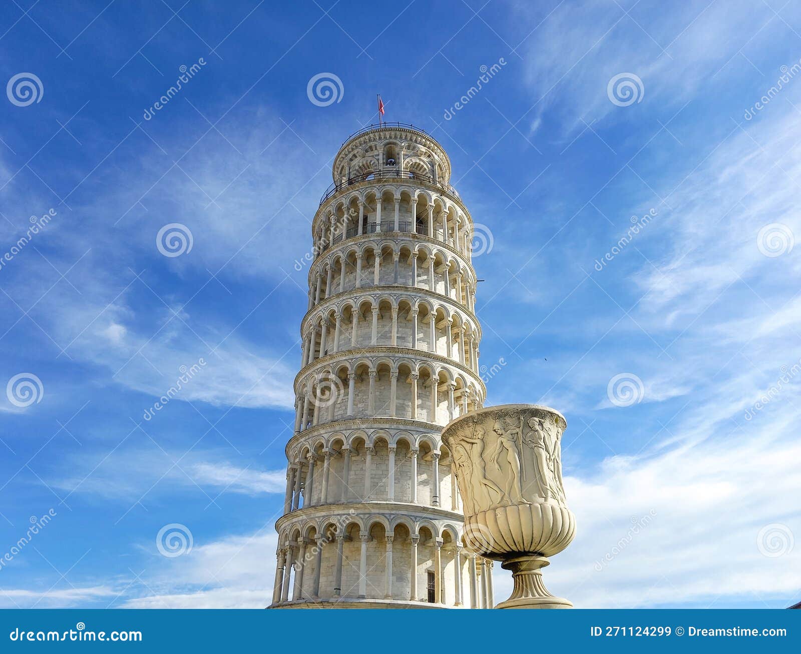 A Beautiful Old Architecture of Pisa (the Leaning Tower) Stock Image ...