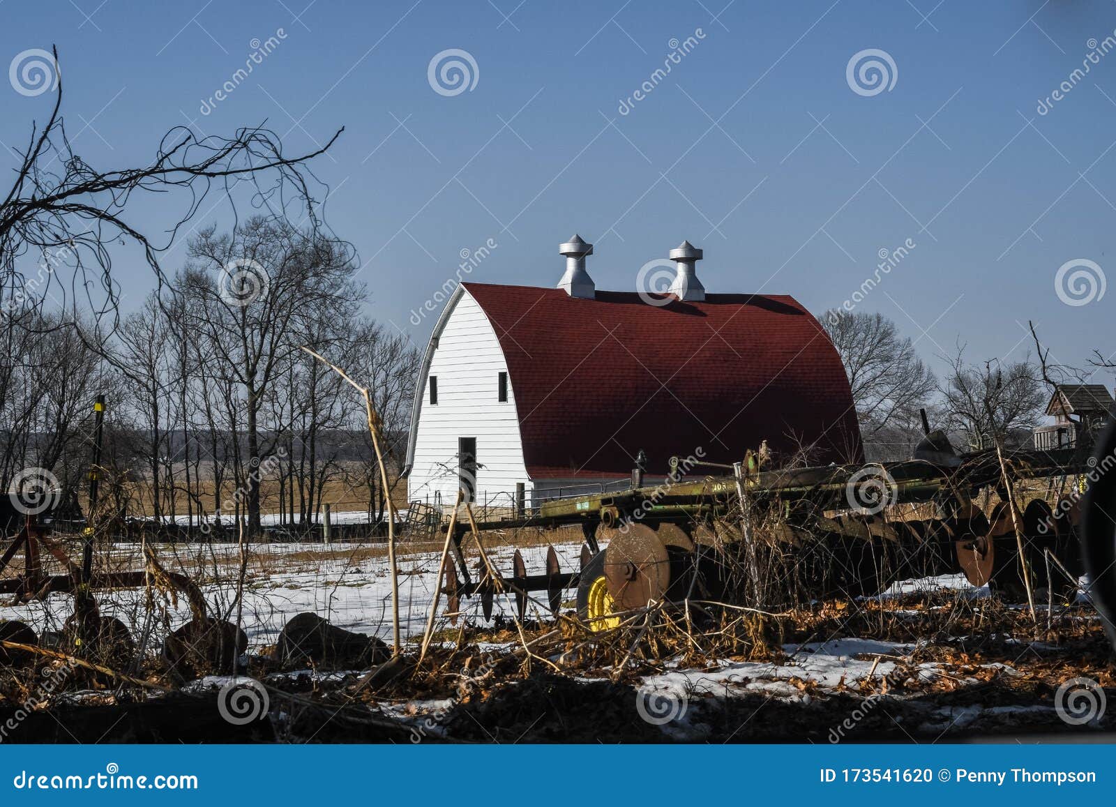 A Beautiful Old Barn Shown Some Love Stock Photo - Image of country ...