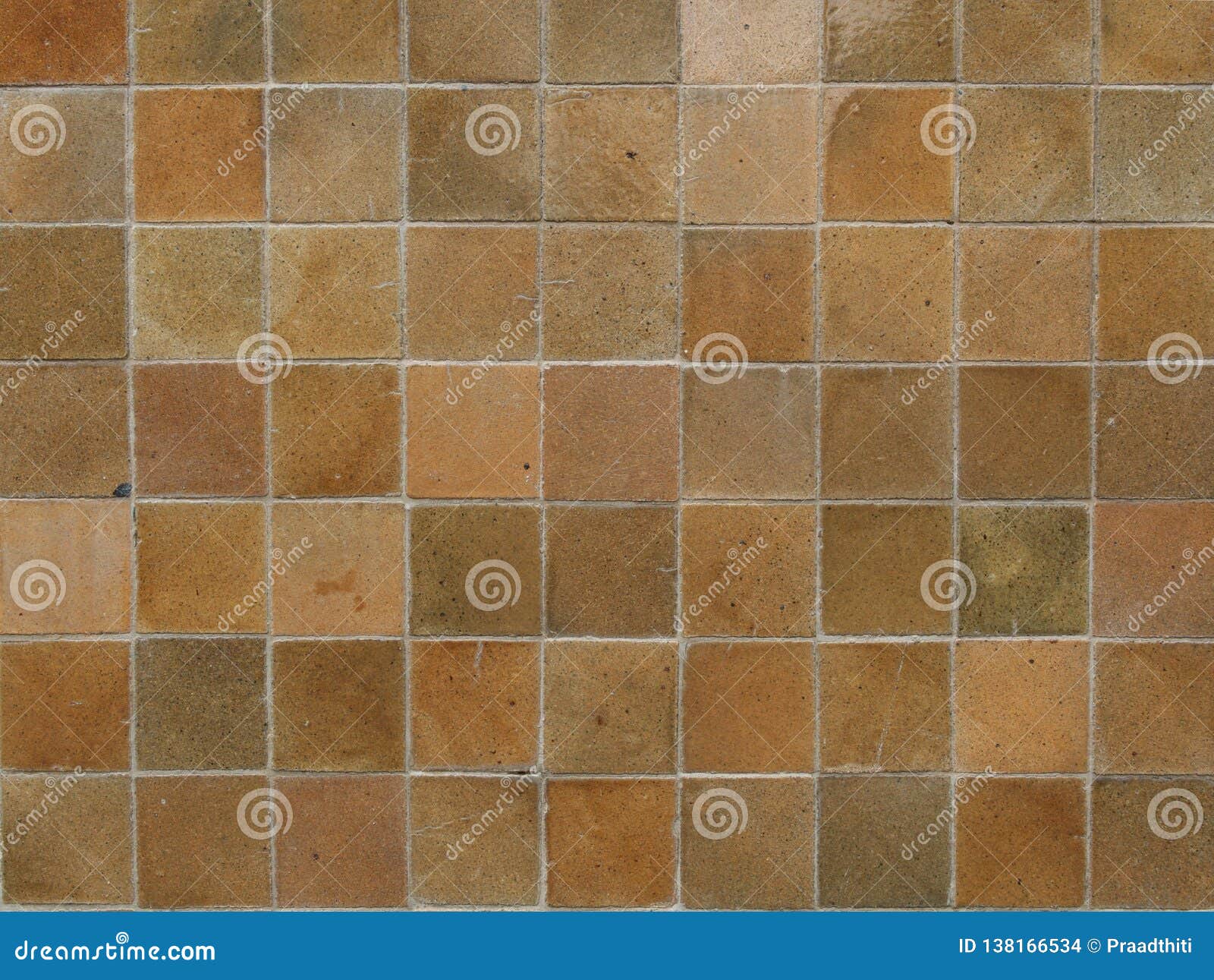 The Beautiful Old Brown Tile Wall Texture Stock Photo - Image of show ...