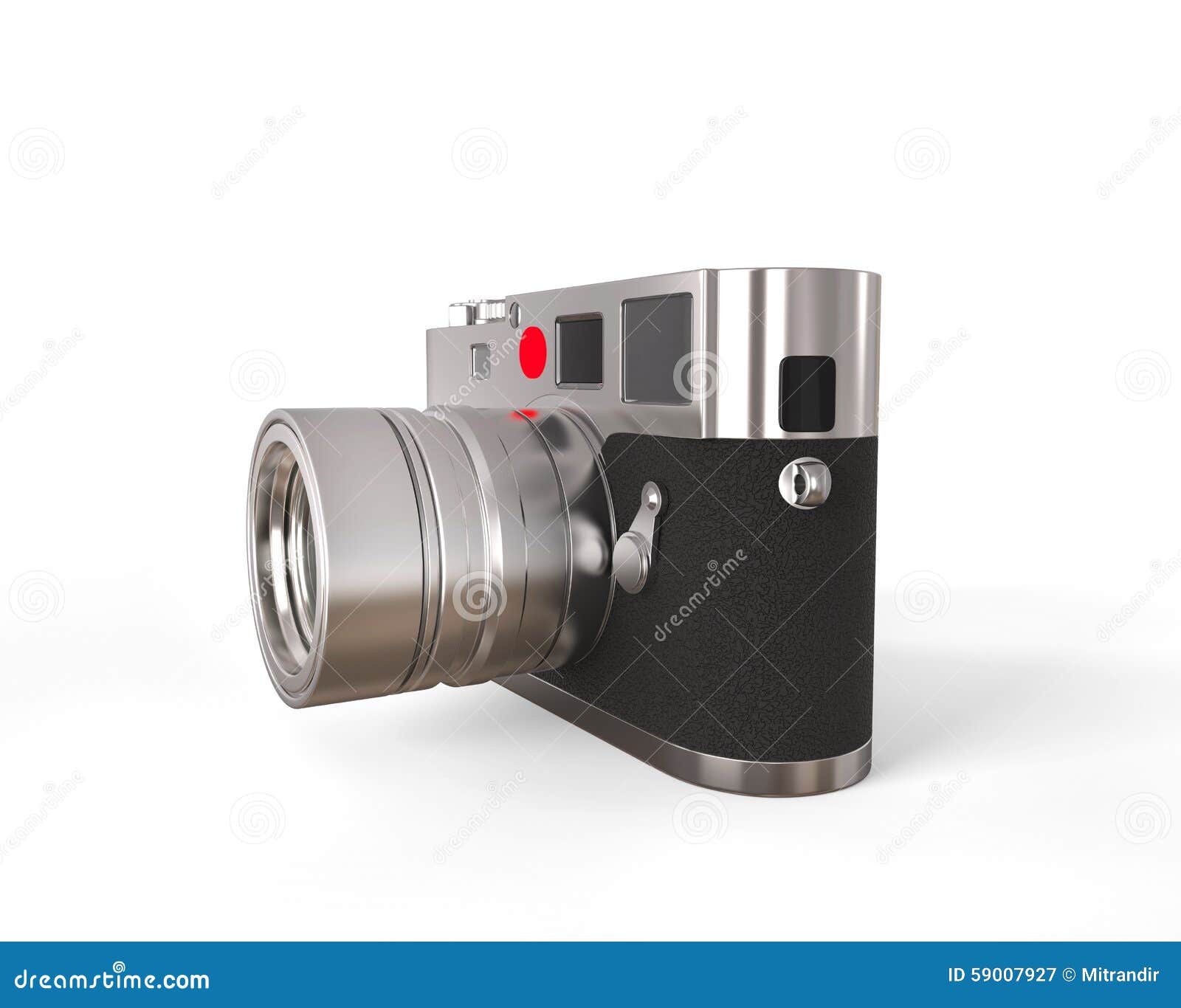 Beautiful Old Camera - Side View Stock Illustration - Illustration of ...