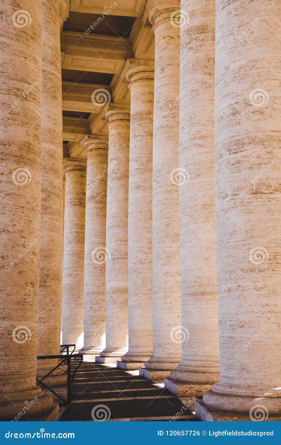 Beautiful old columns stock photo. Image of culture - 120657726