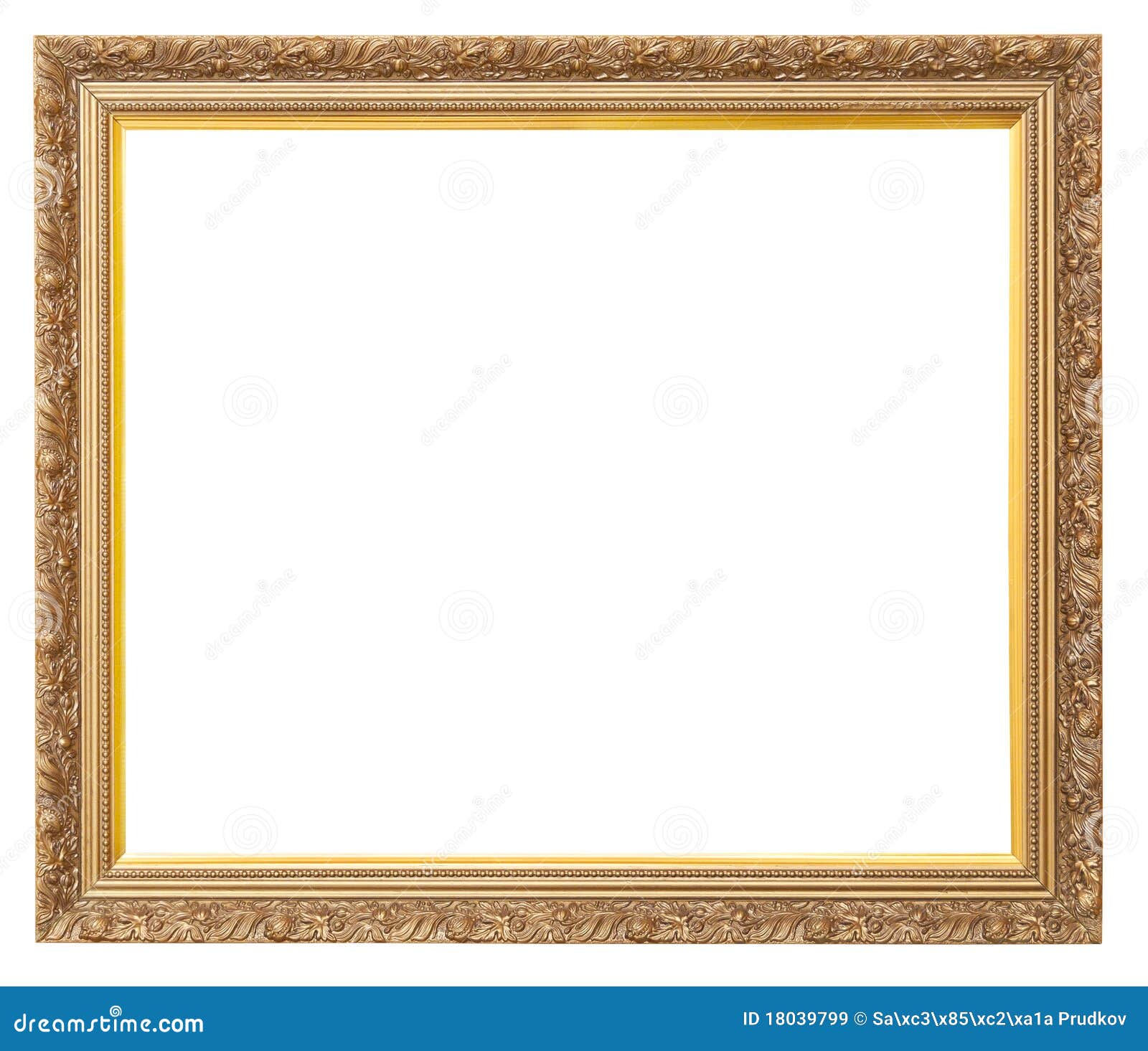 Beautiful old golden frame stock image. Image of vintage - 18039799