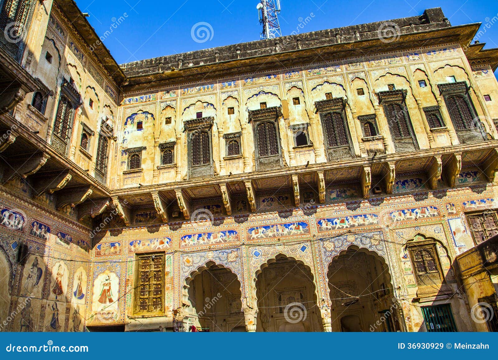 Beautiful Old Haveli In Mandawa, Editorial Photo | CartoonDealer.com ...