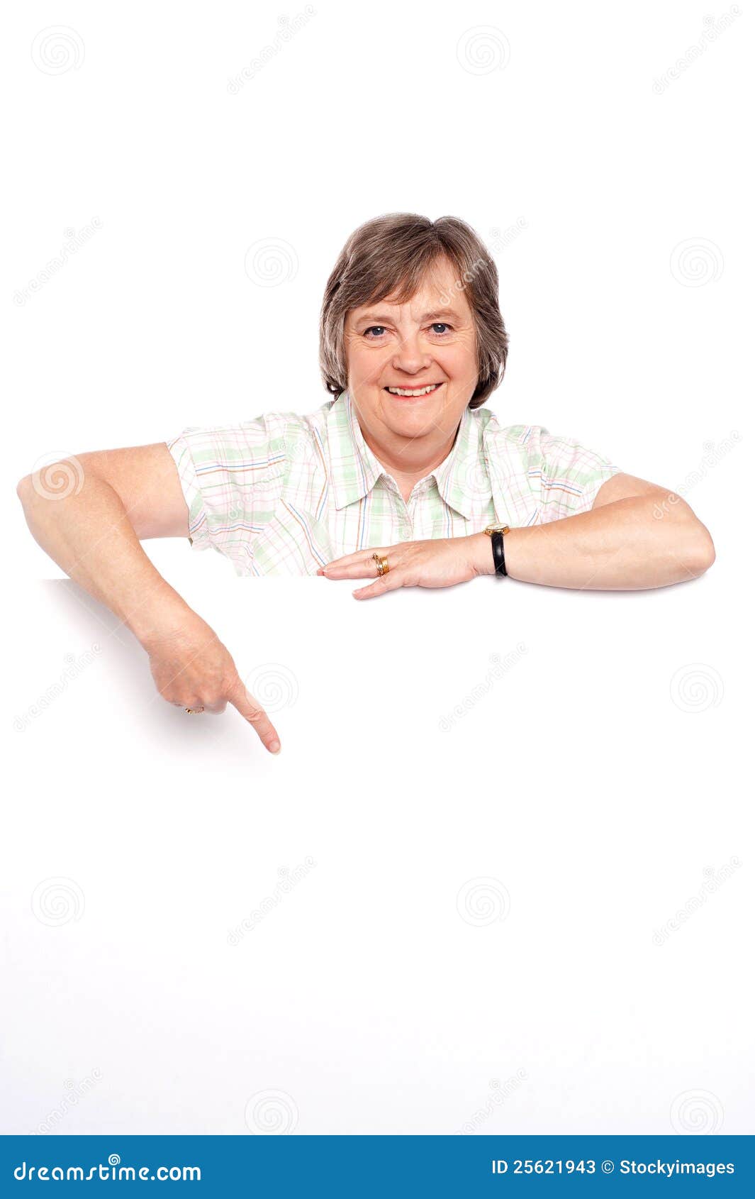 Beautiful Old Lady Pointing at Whiteboard Stock Image - Image of ...