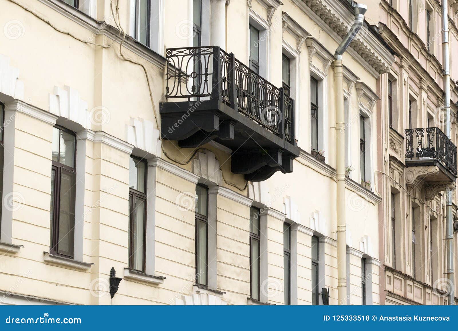Old light building stock photo. Image of petersburg - 125333518
