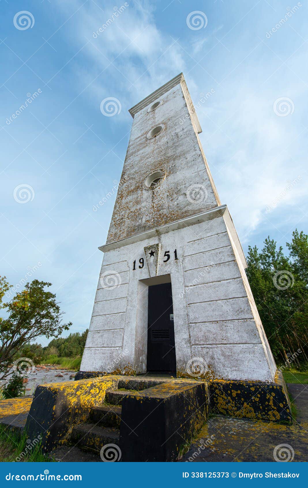 Beautiful Old Lighthouse of Letipea on the Seashore Stock Image - Image ...