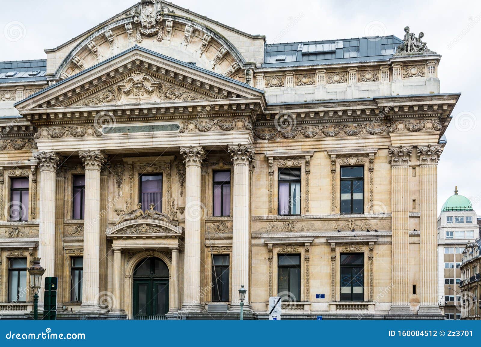 Beautiful Old Opera House Architecture of Brussels, Belgium Editorial ...