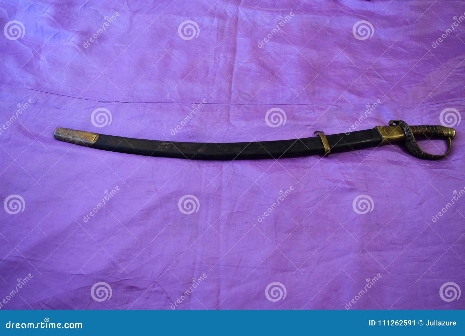 Beautiful Old Saber with Bronze Handle. Ancient Saber with Scabbard ...