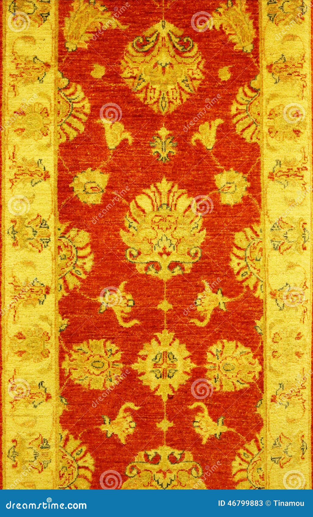 Beautiful Old Turkish Carpet, Vertical Stock Image - Image of yellow ...