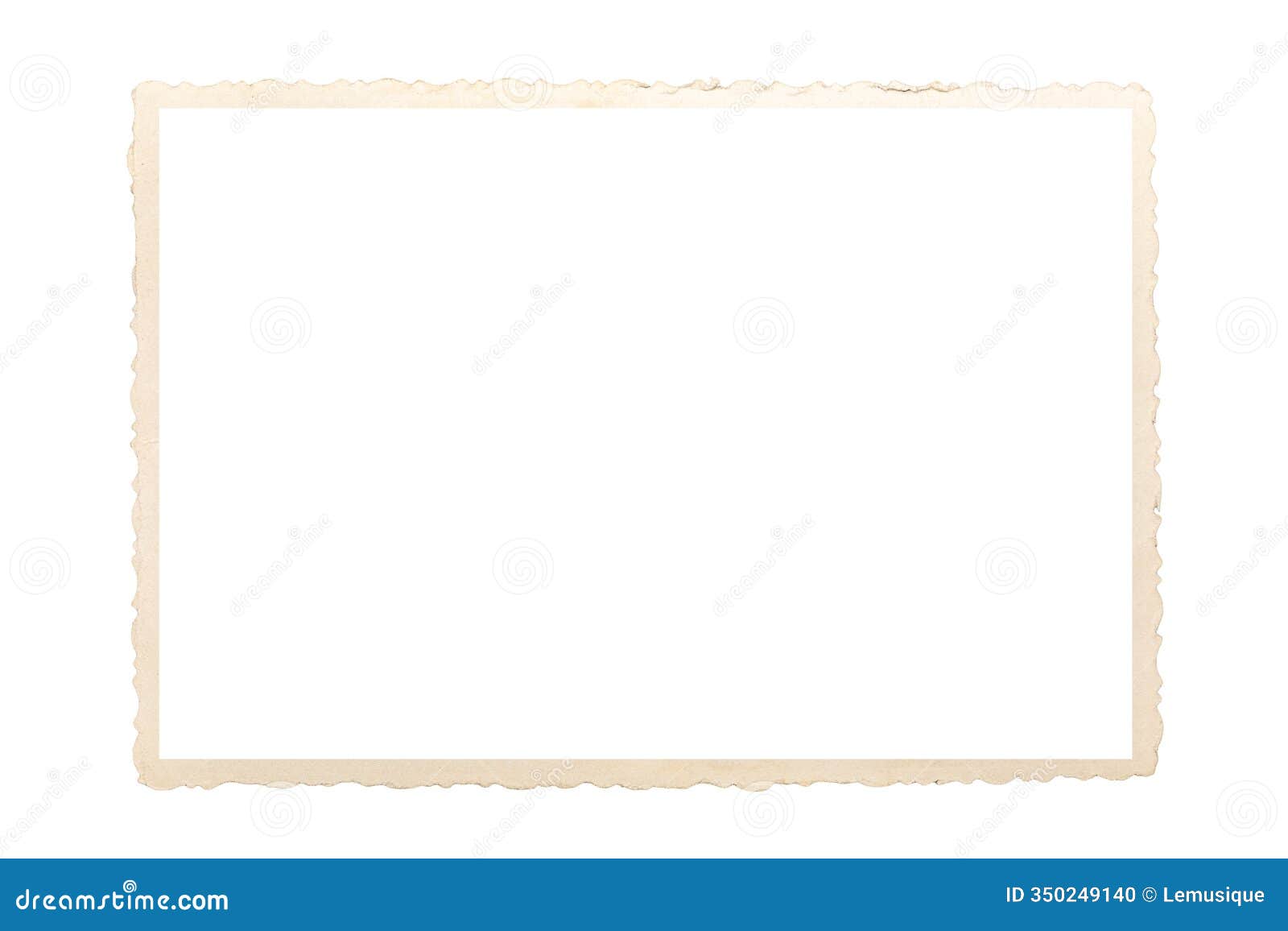 Beautiful Old Vintage Paper Photo Frame Stock Photo - Image of rustic ...