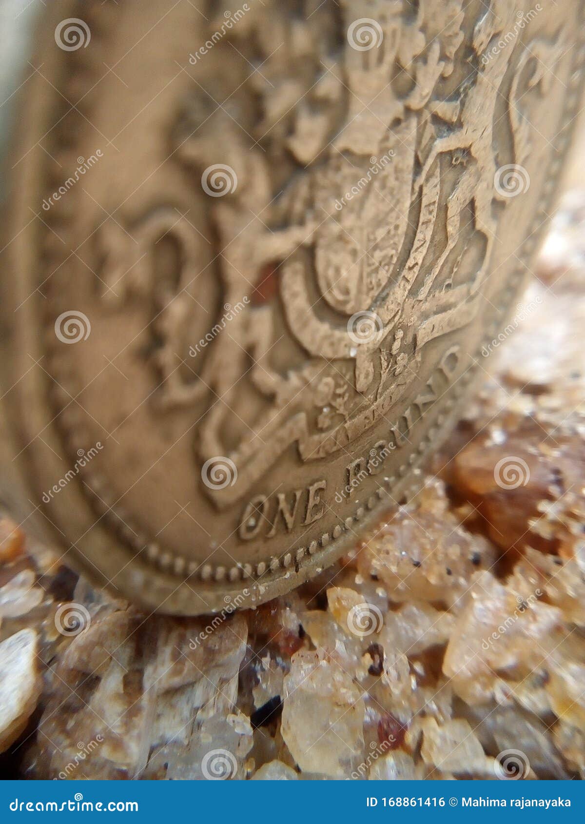 The Beautiful One Pound in England Kingdom Stock Photo - Image of ...