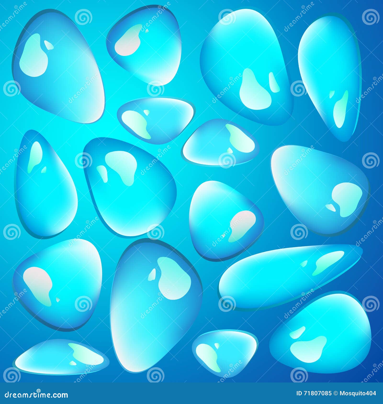 Beautiful opaque shapes stock vector. Illustration of blue - 71807085