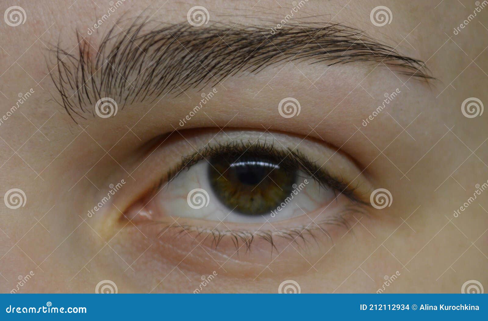 Beautiful Open Brown Female Eye Close Up Stock Photo - Image of skin ...