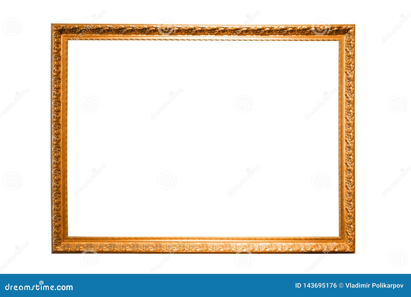 Beautiful Orange Frame Isolated on White Background Stock Photo - Image ...