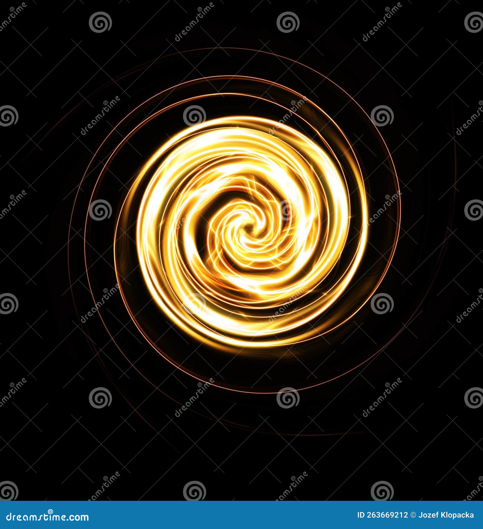 Beautiful Orange Light Effect on Black Background. Stock Photo - Image ...