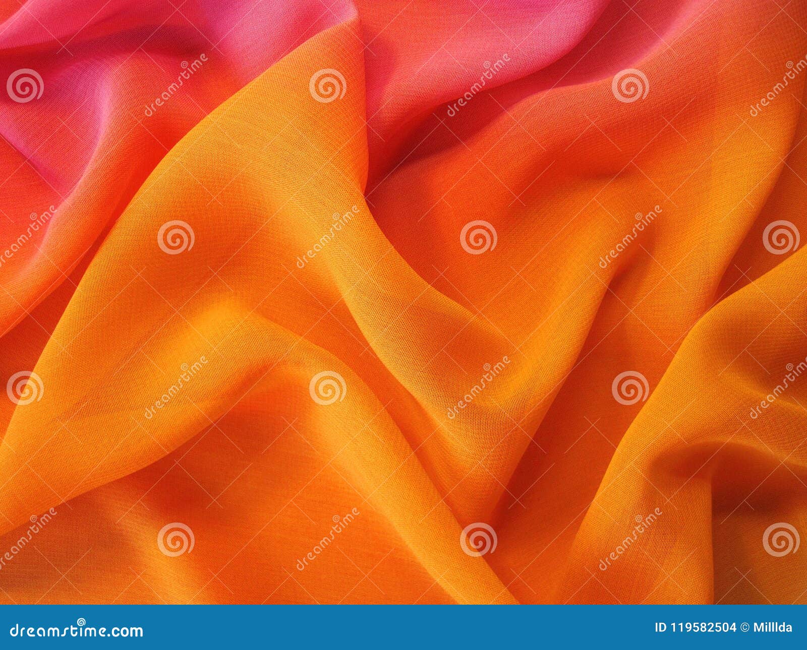 Beautiful Orange Silk Fabric Texture Stock Photo - Image of abstract ...
