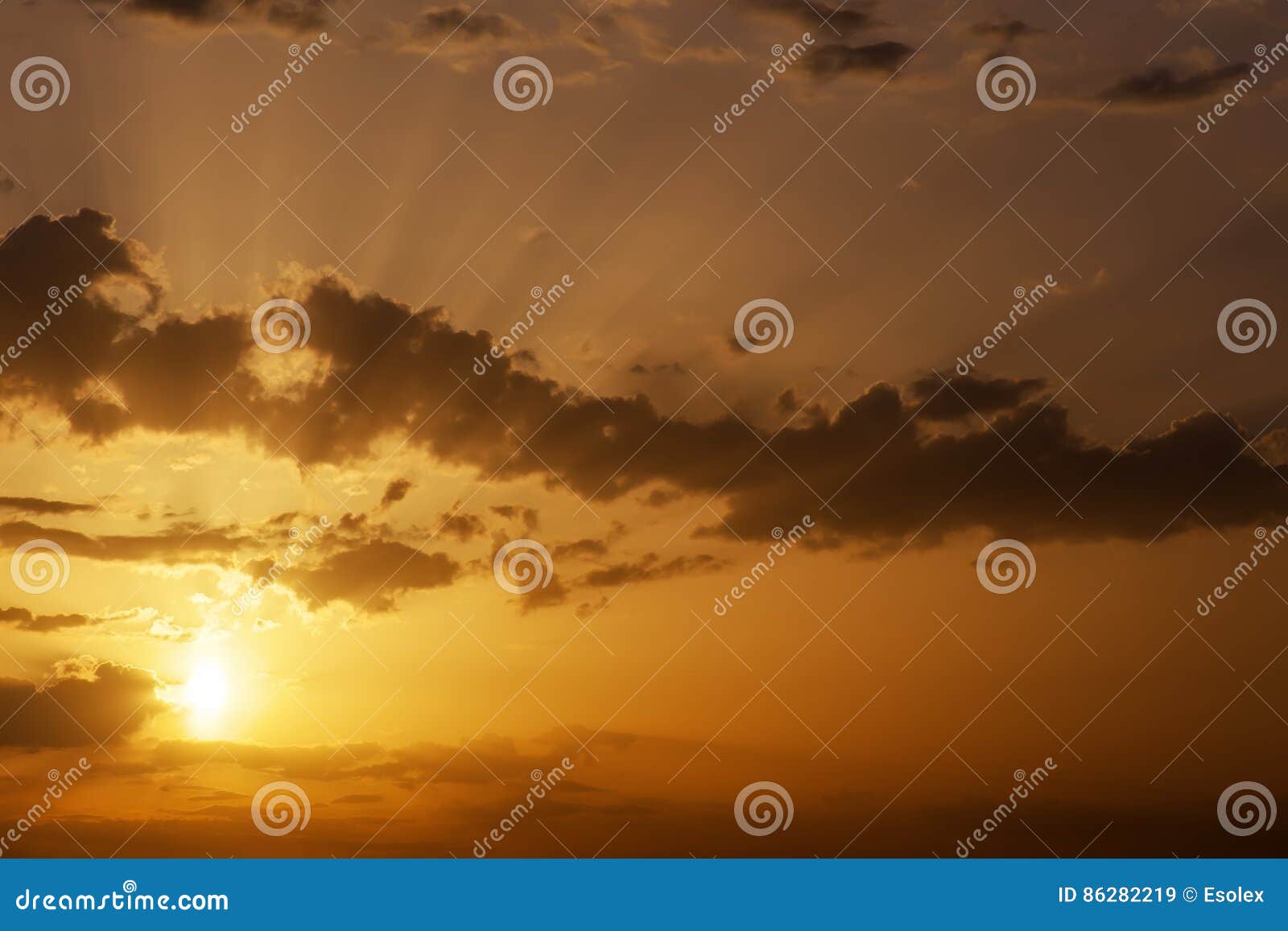 Beautiful Orange Sunset Sky Stock Image - Image of orange, heaven: 86282219