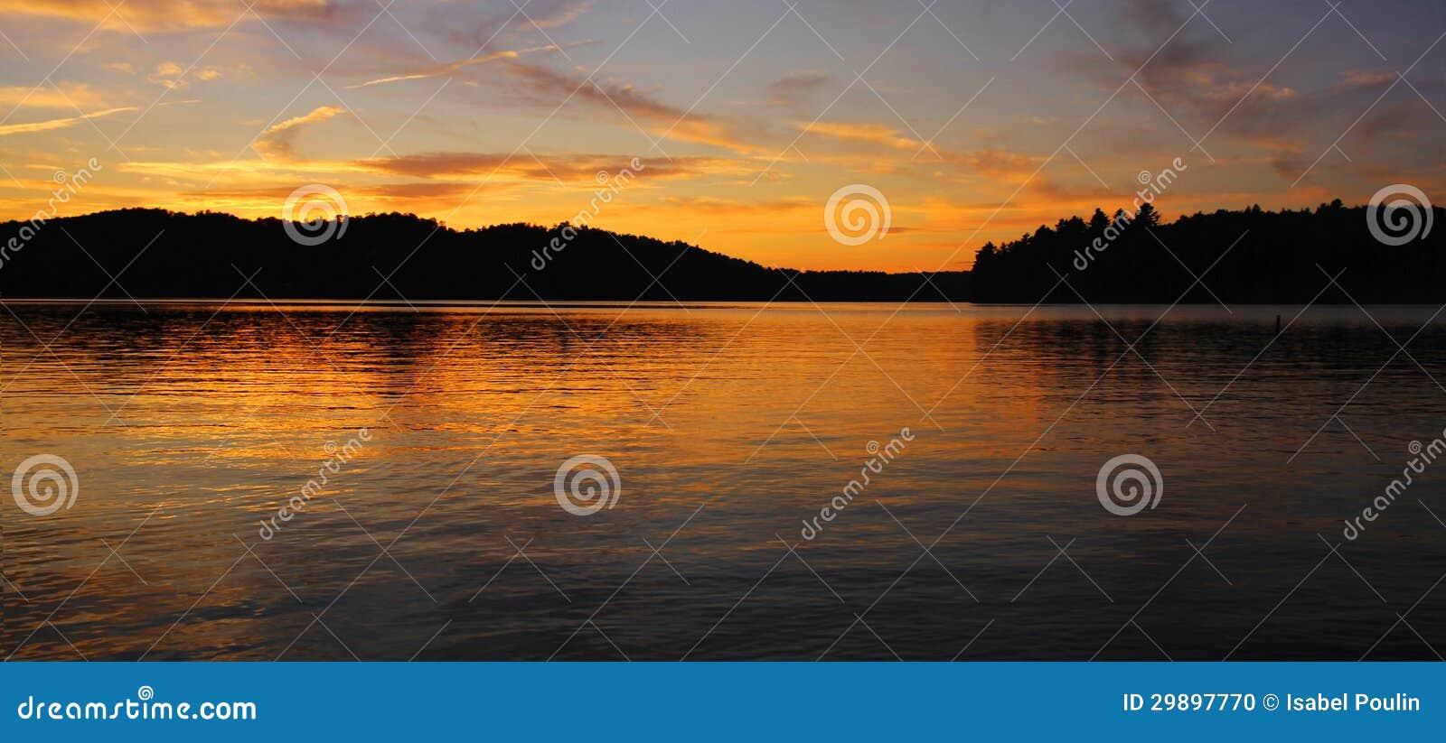 Beautiful sunset on lake stock photo. Image of high, light - 29897770