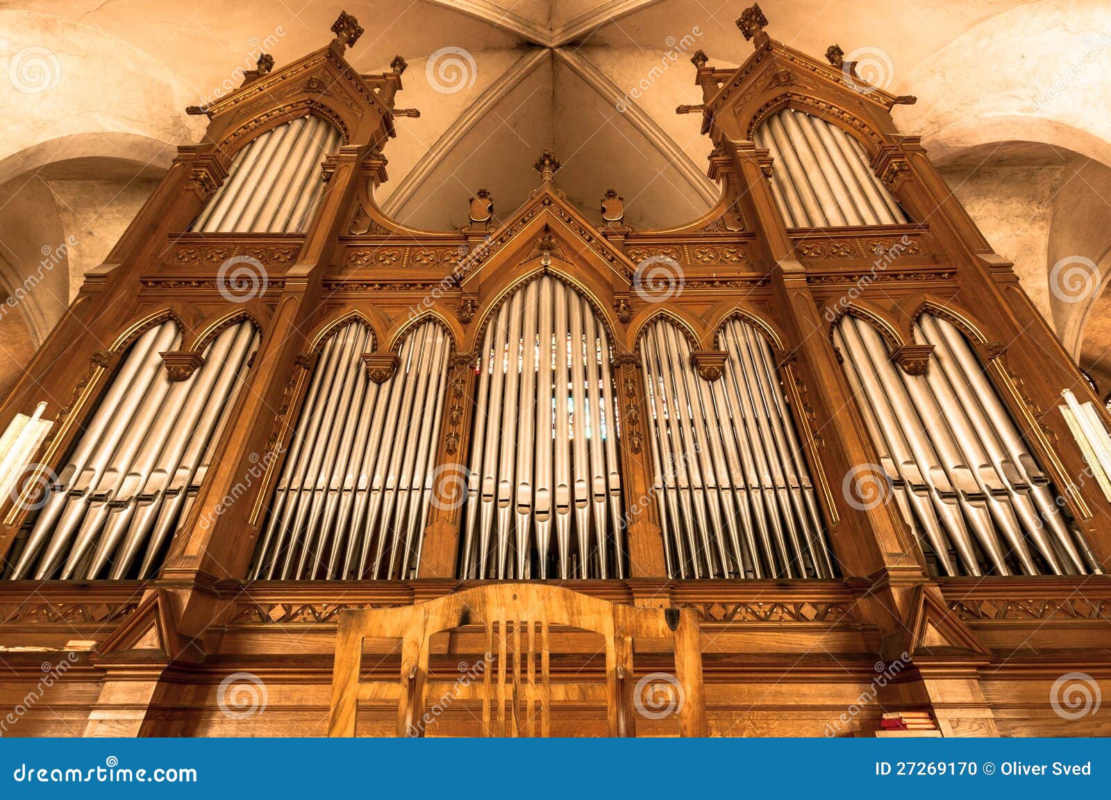 Beautiful Organ with a Lot of Pipes Stock Photo - Image of music ...