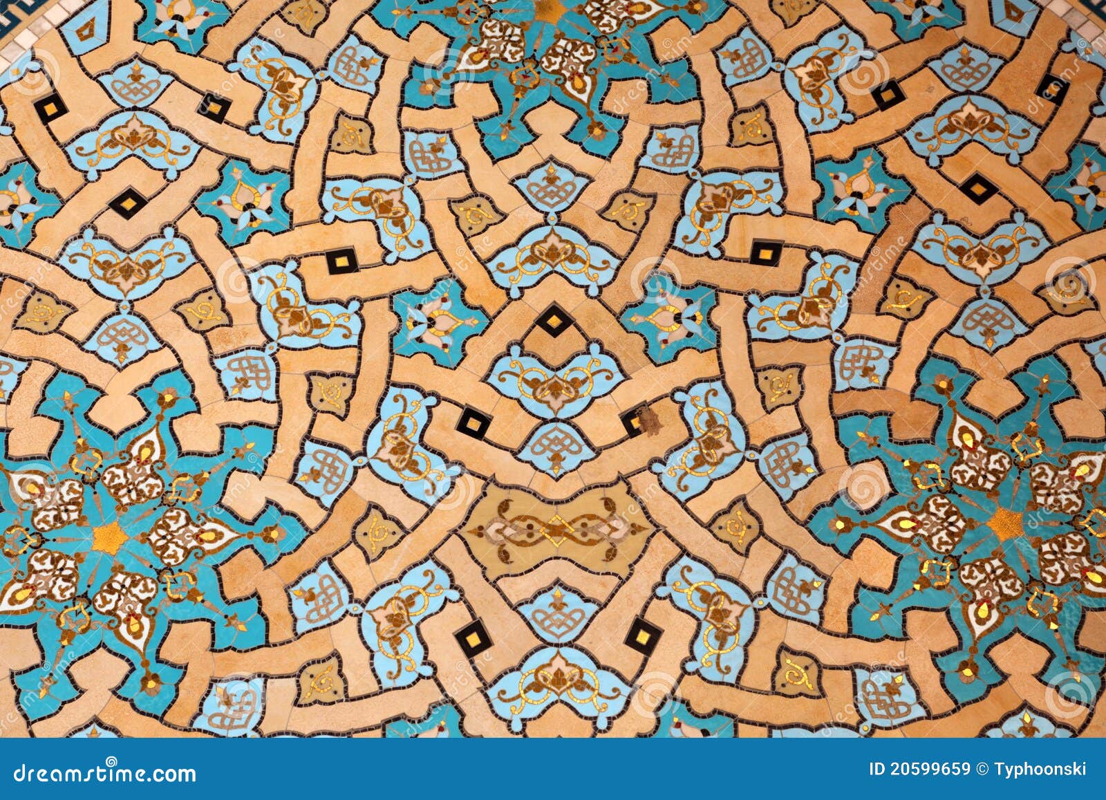 Beautiful oriental mosaic stock image. Image of oriental - 20599659
