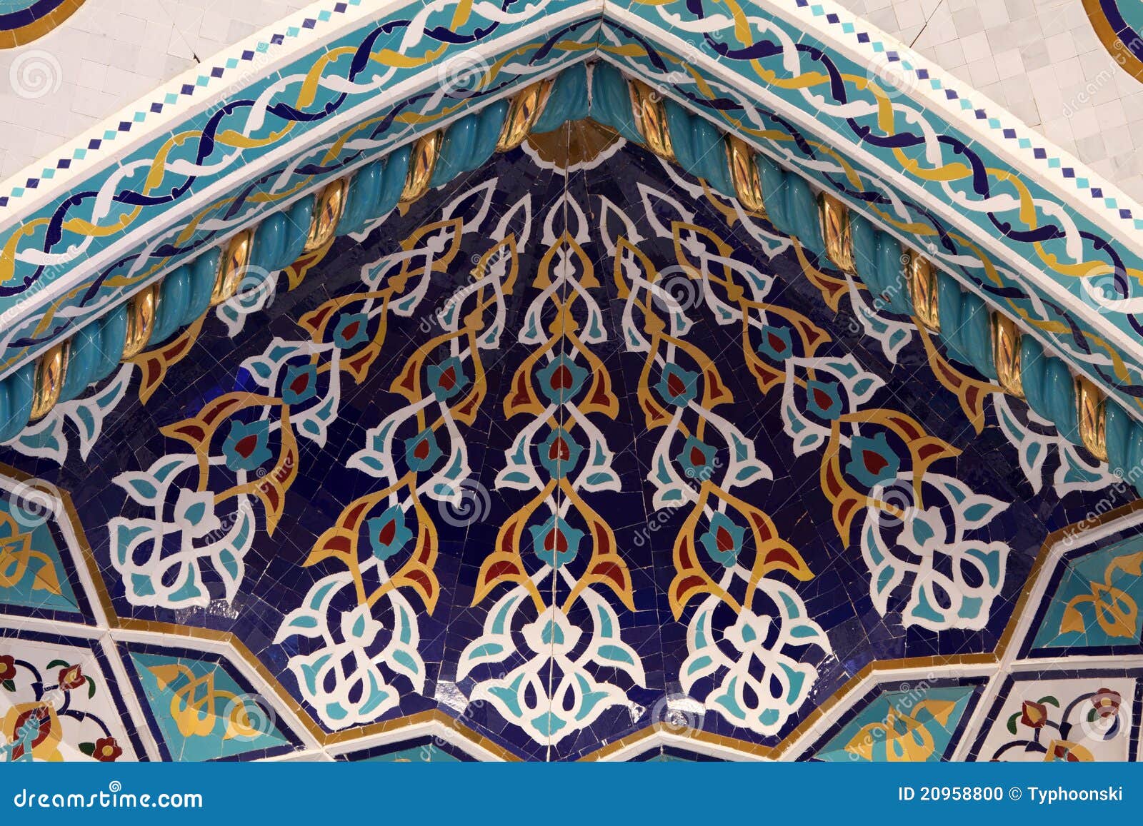 Beautiful oriental mosaic stock photo. Image of mosaic - 20958800