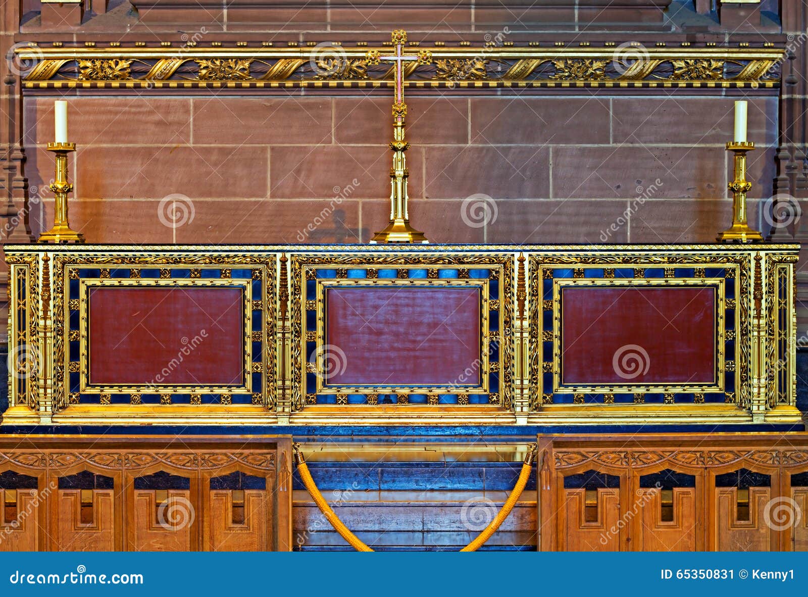 Beautiful ornate Altar stock image. Image of candles - 65350831