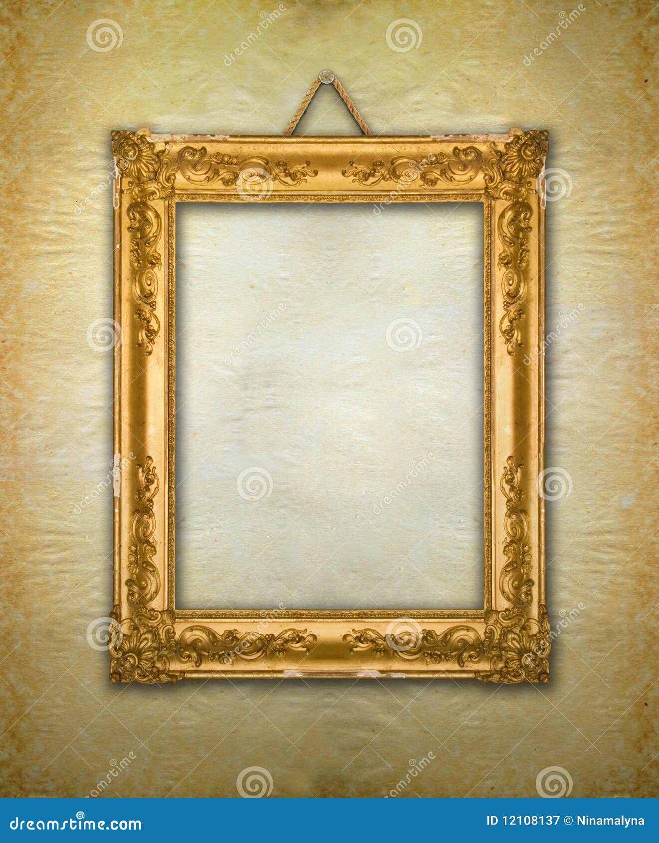 Beautiful ornate frame stock image. Image of gold, brown - 12108137