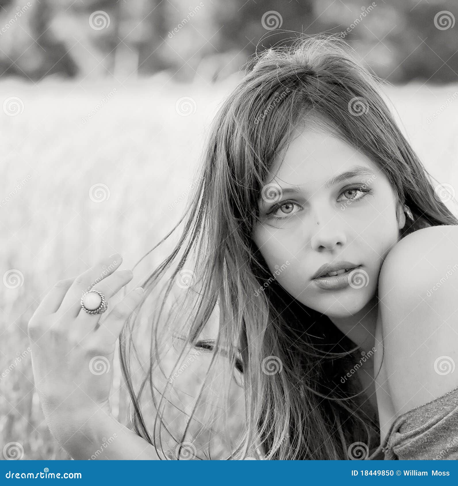 Beautiful Outdoor Portrait of Stunning Model Stock Photo - Image of ...
