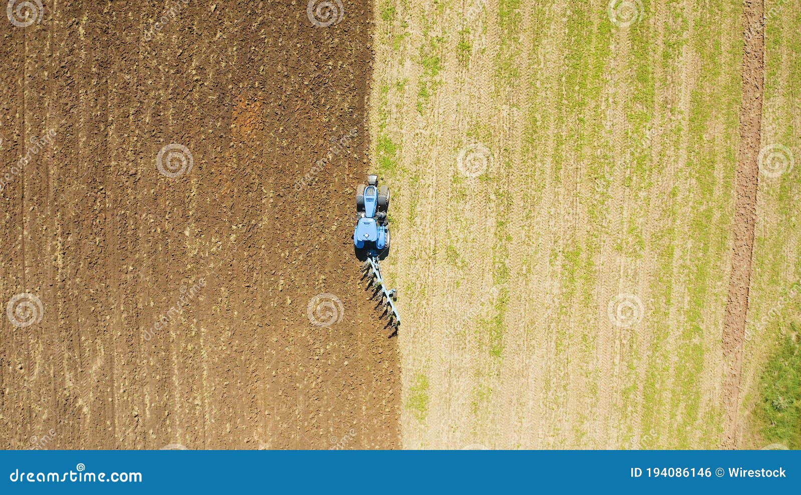 Beautiful Overhead Shot of Contrasting Farm Fields Stock Photo - Image ...