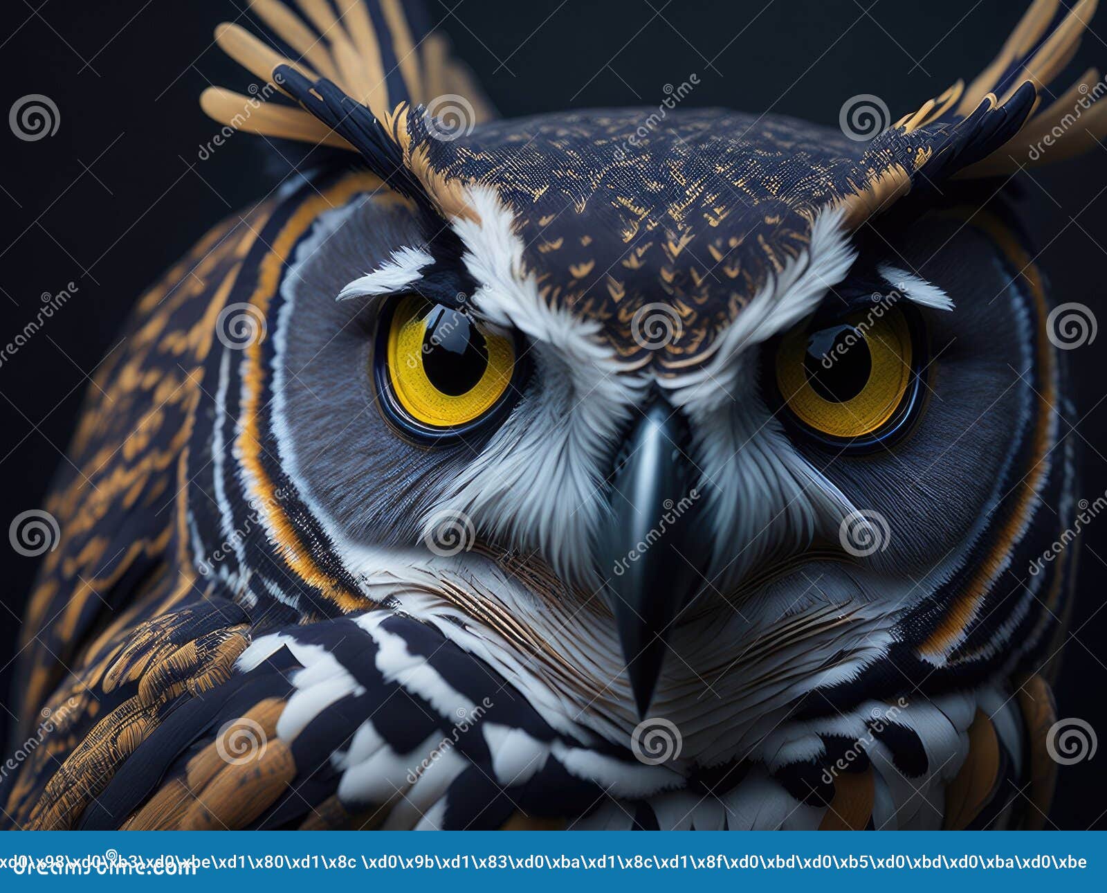 Beautiful Owls Face Captured in High Resolute. Ai Generative Stock ...
