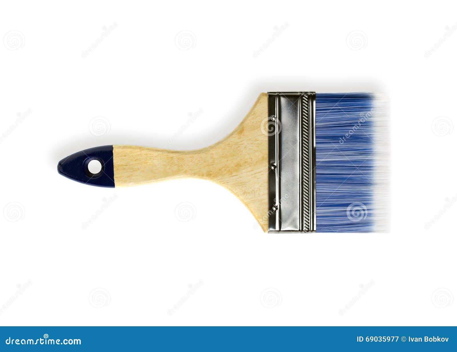 Beautiful Paintbrush with Wooden Handle Stock Image - Image of painting ...