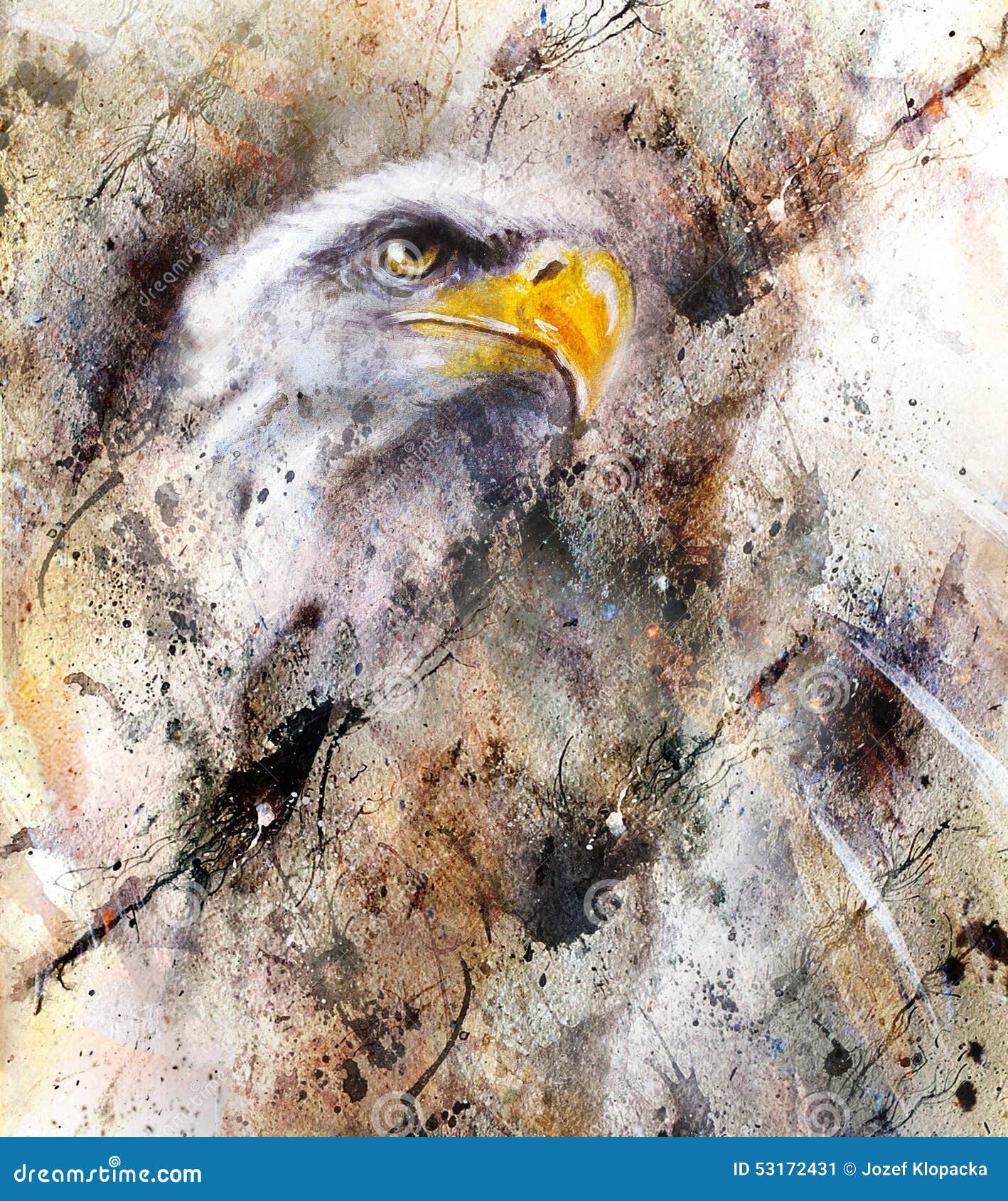 Abstract Eagle Painting