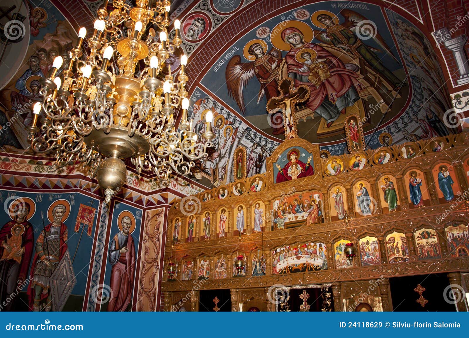 Beautiful Paintings in an Orthodox Church Editorial Stock Image - Image ...