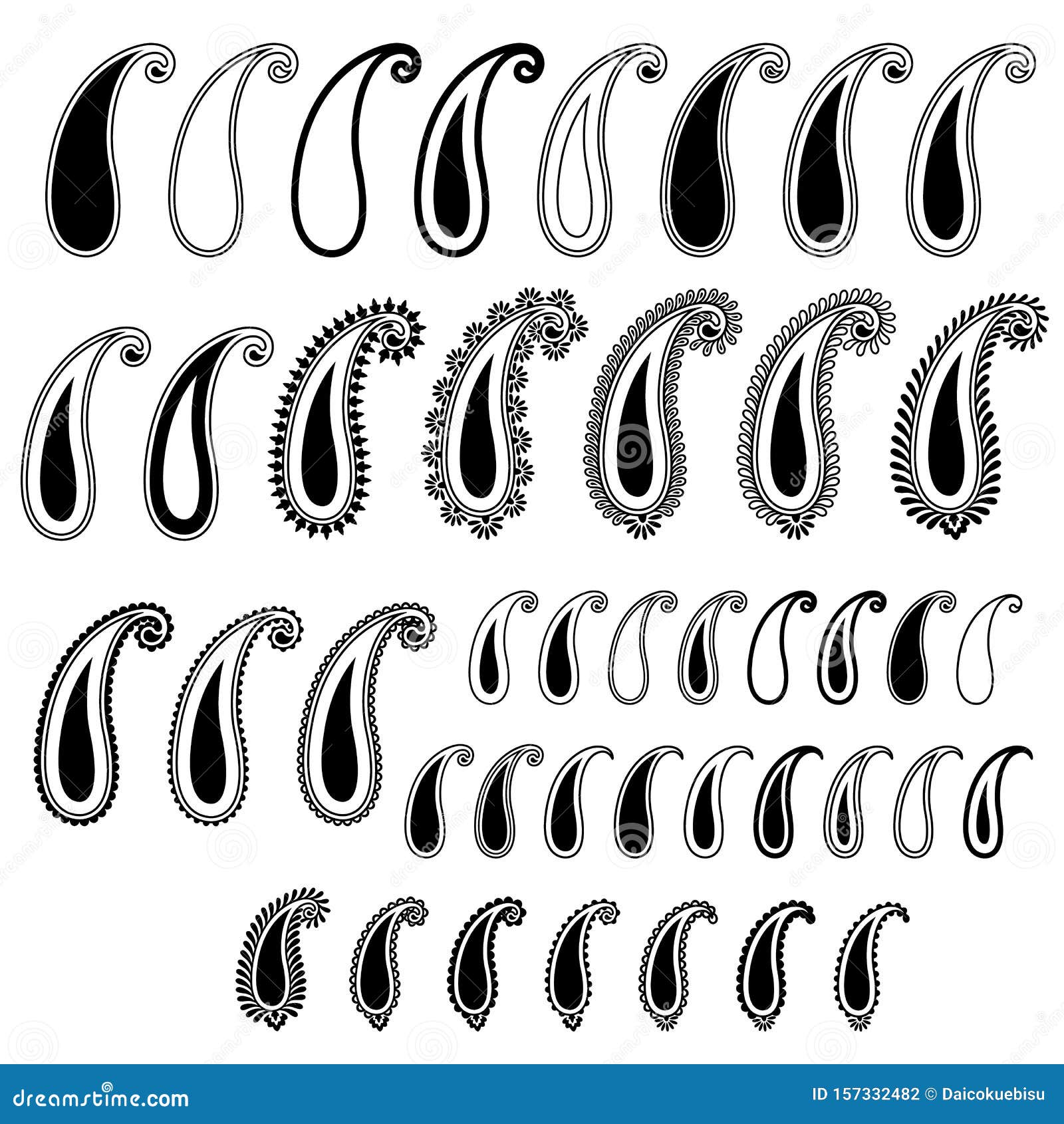 The Beautiful Paisley Material Which I Can Process, Stock Vector ...