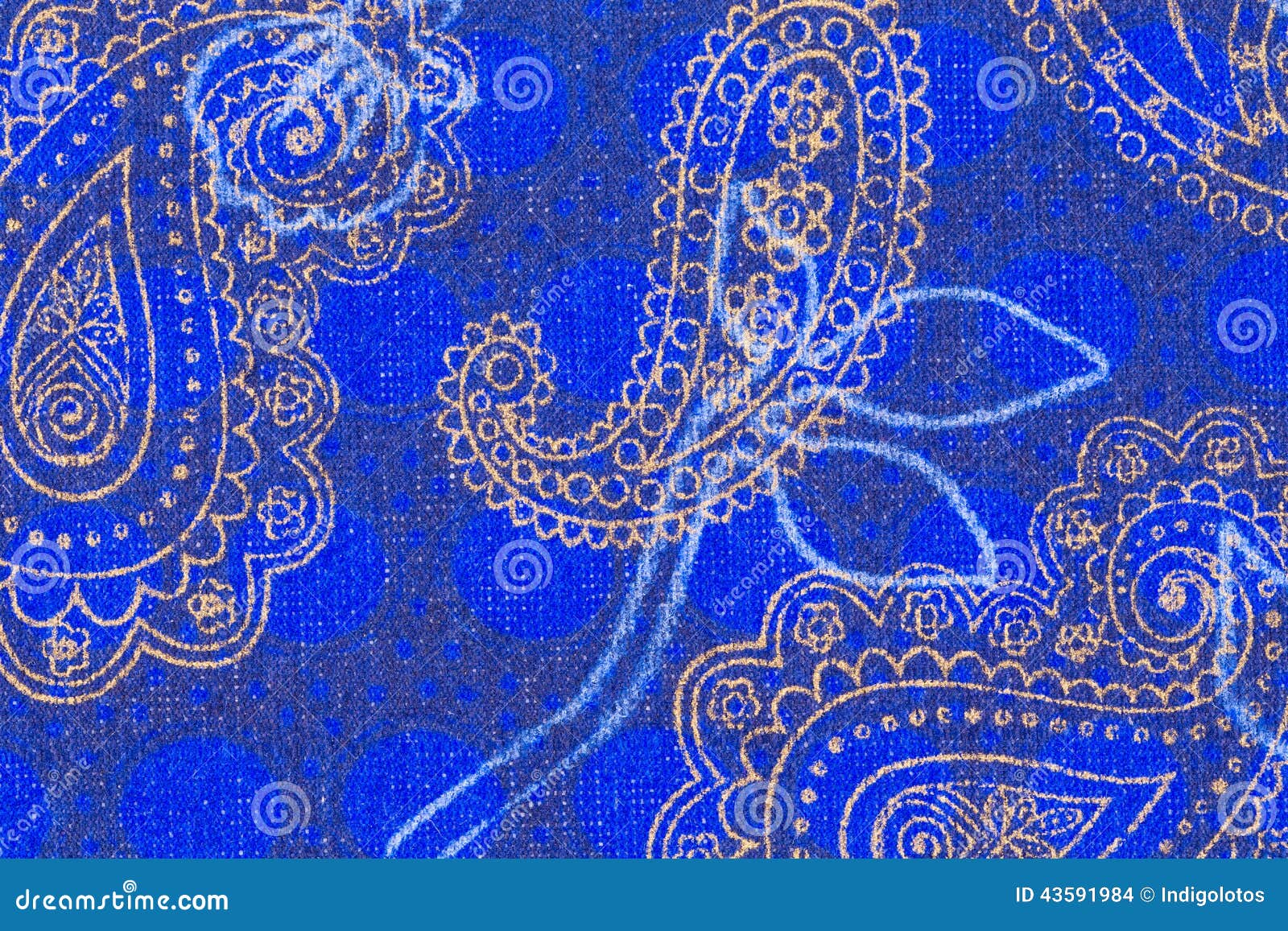 Beautiful Paisley Pattern on Cloth. Stock Photo - Image of paisley ...