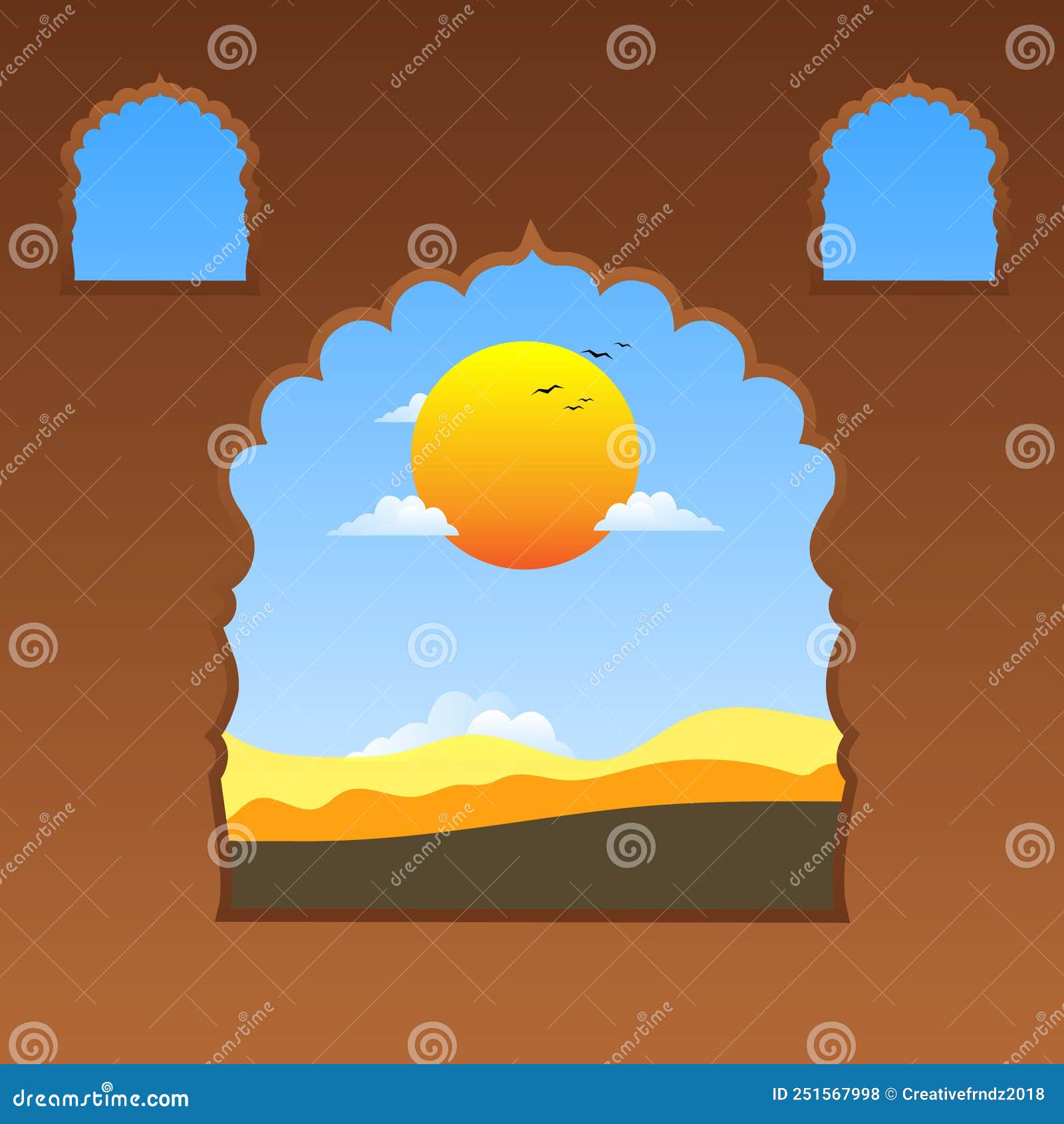 Beautiful Palace Vector Art, 2d Background Design Stock Vector ...
