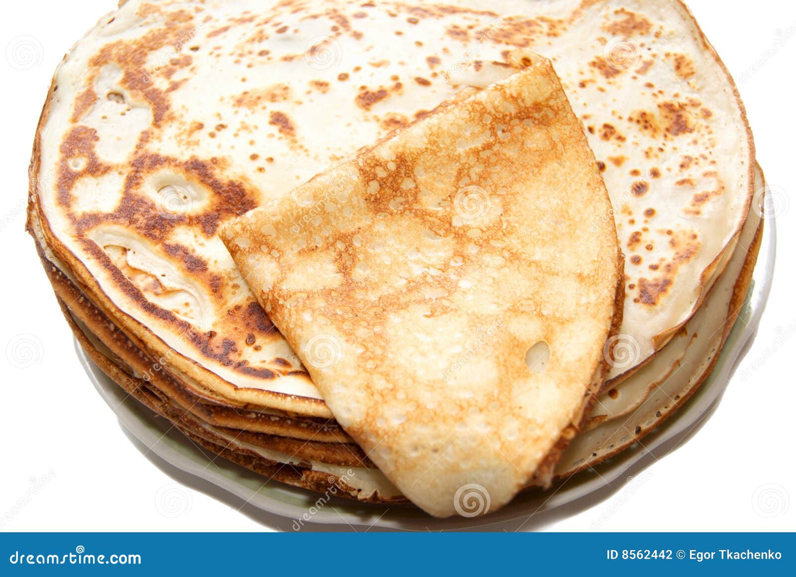 Beautiful Pancakes on a Plate. Stock Photo - Image of craft, diet: 8562442