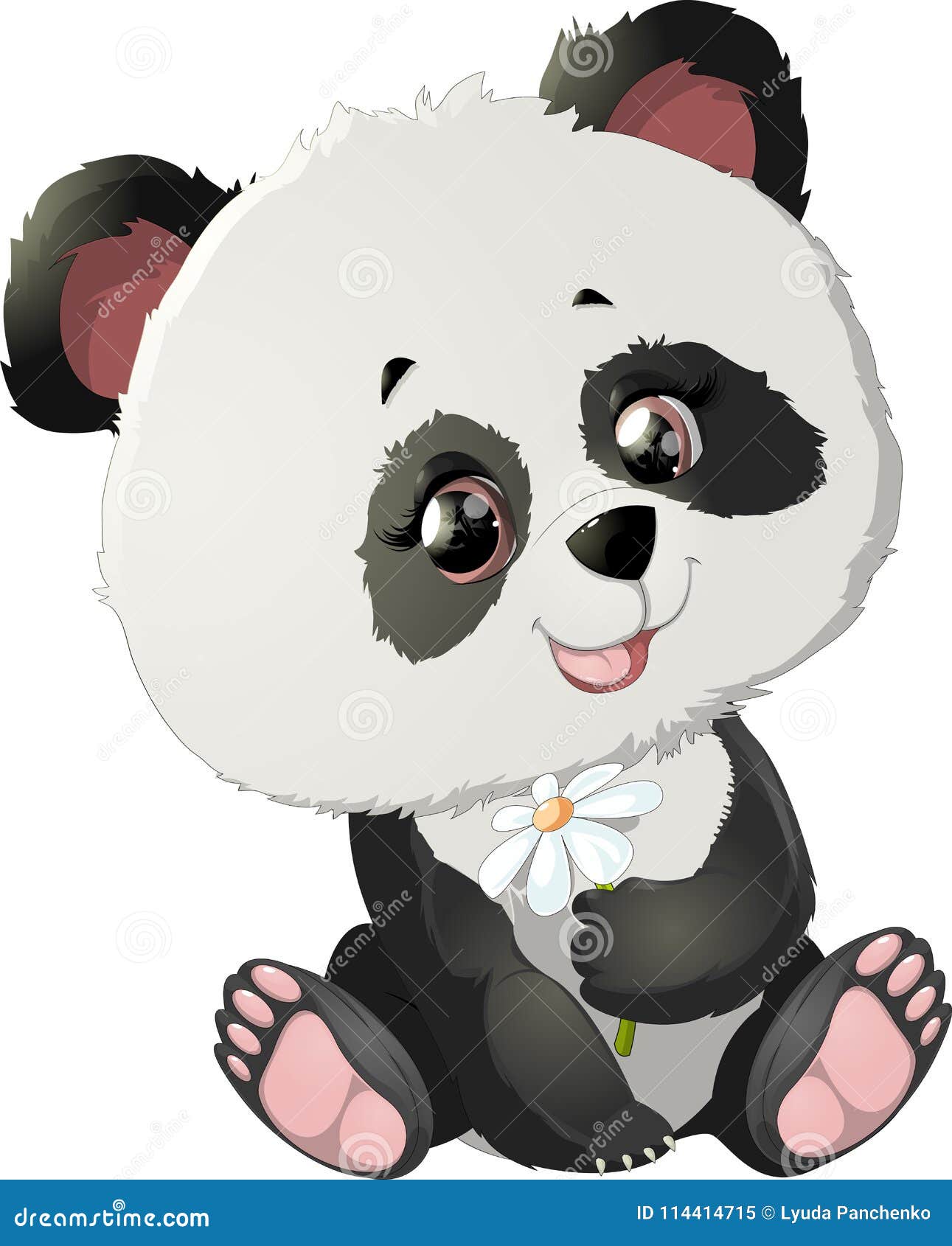 Cute Panda Bear Illustrations Stock Vector - Illustration of animal ...