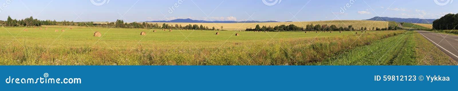 Beautiful Panorama the Sloping Fields and Stock Image - Image of fresh ...