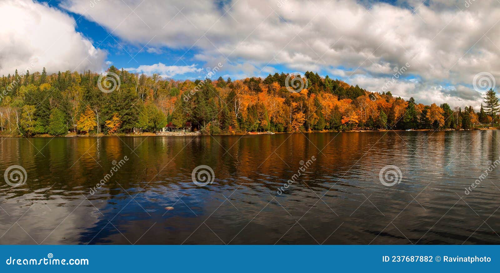 Beautiful Panoramic Fall Scenery from Ontario, Canada Stock Photo ...