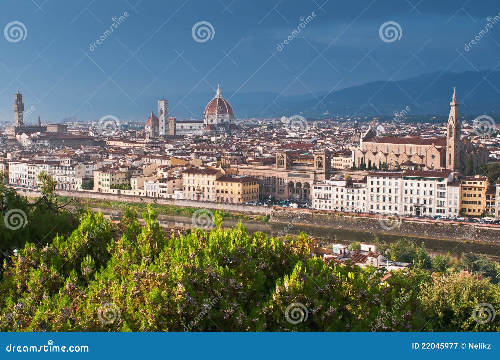 Beautiful Panoramic View of Florence, Italy Stock Image - Image of ...