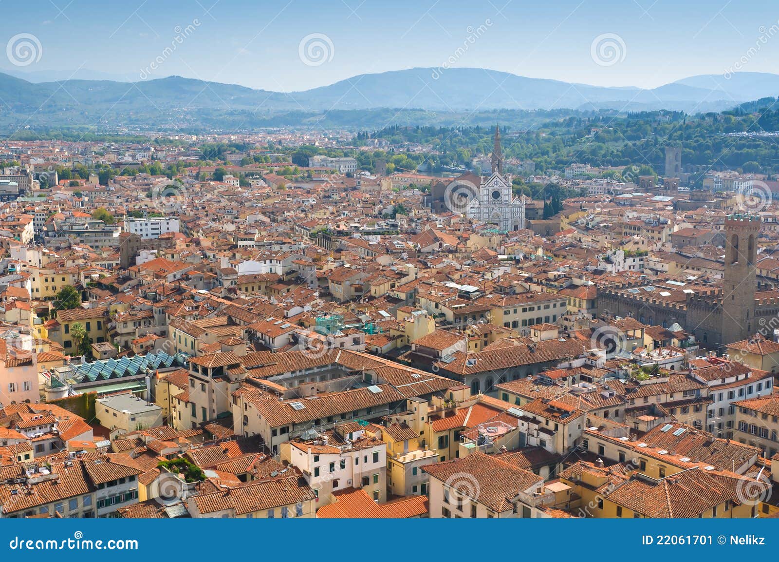 Beautiful Panoramic View of Florence, Italy Stock Image - Image of ...