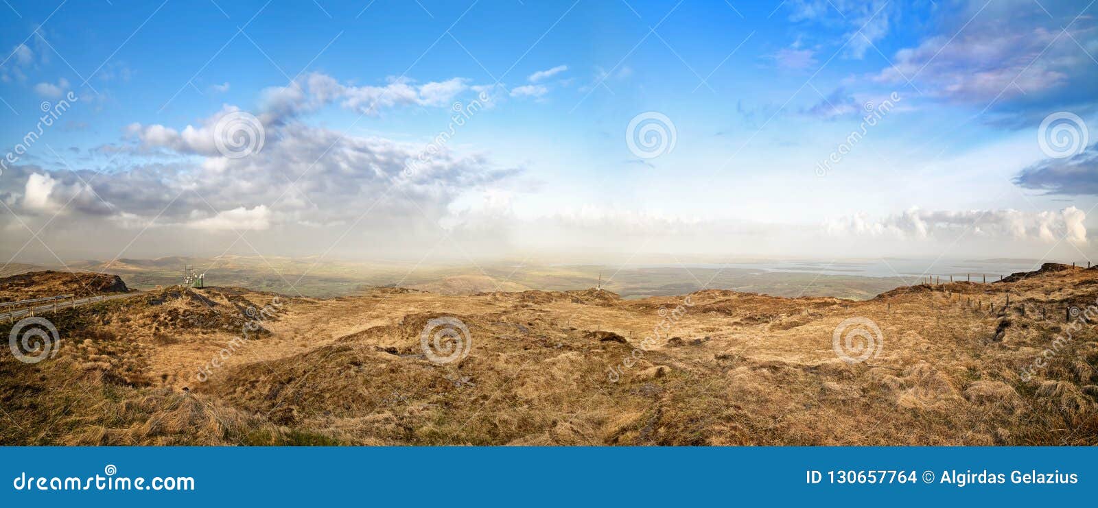 Beautiful Panoramic View from the Mount Gabriel in Spring Stock Photo ...