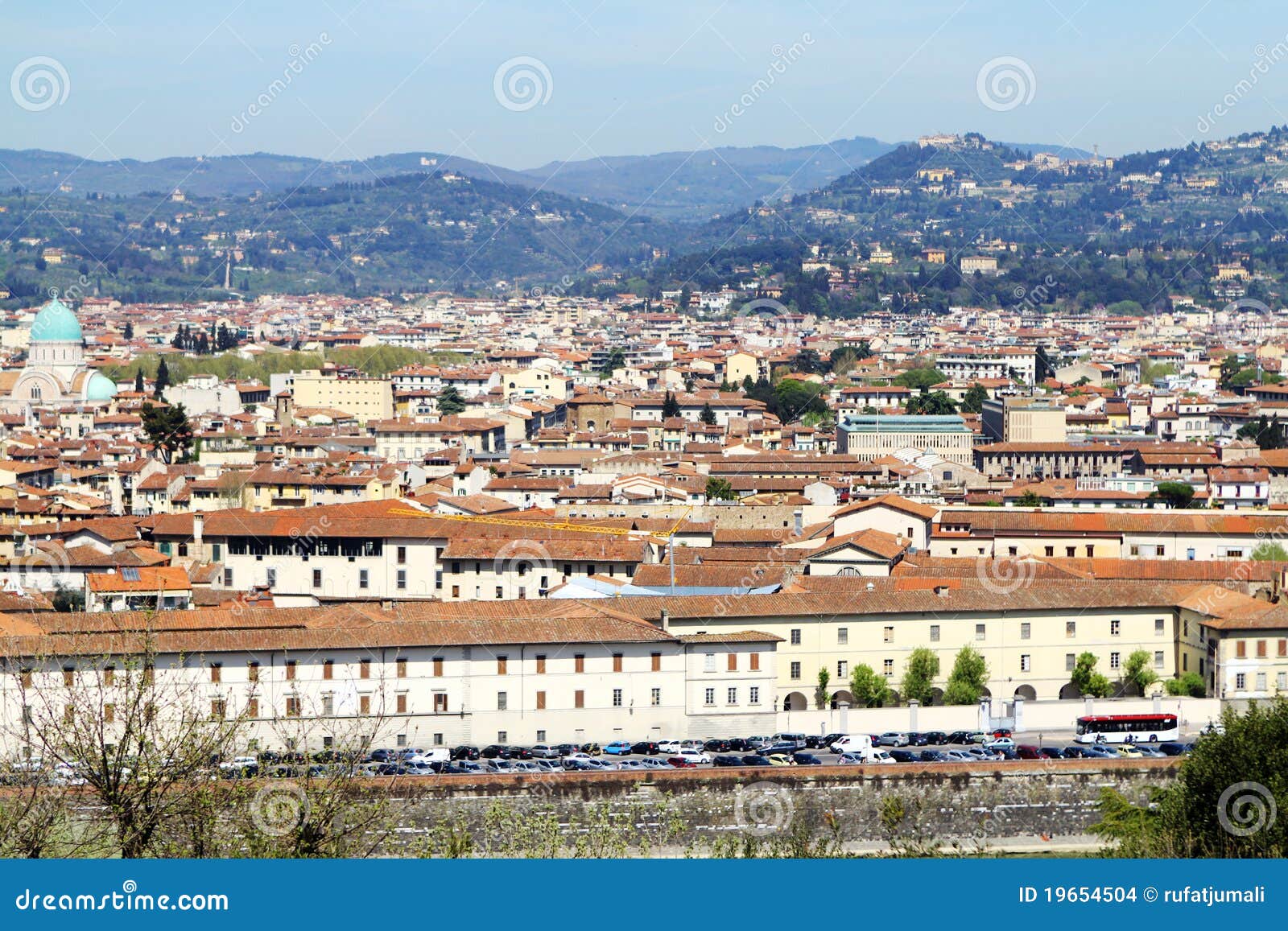 Beautiful Panoramic View of Old City Stock Photo - Image of roof, maria ...