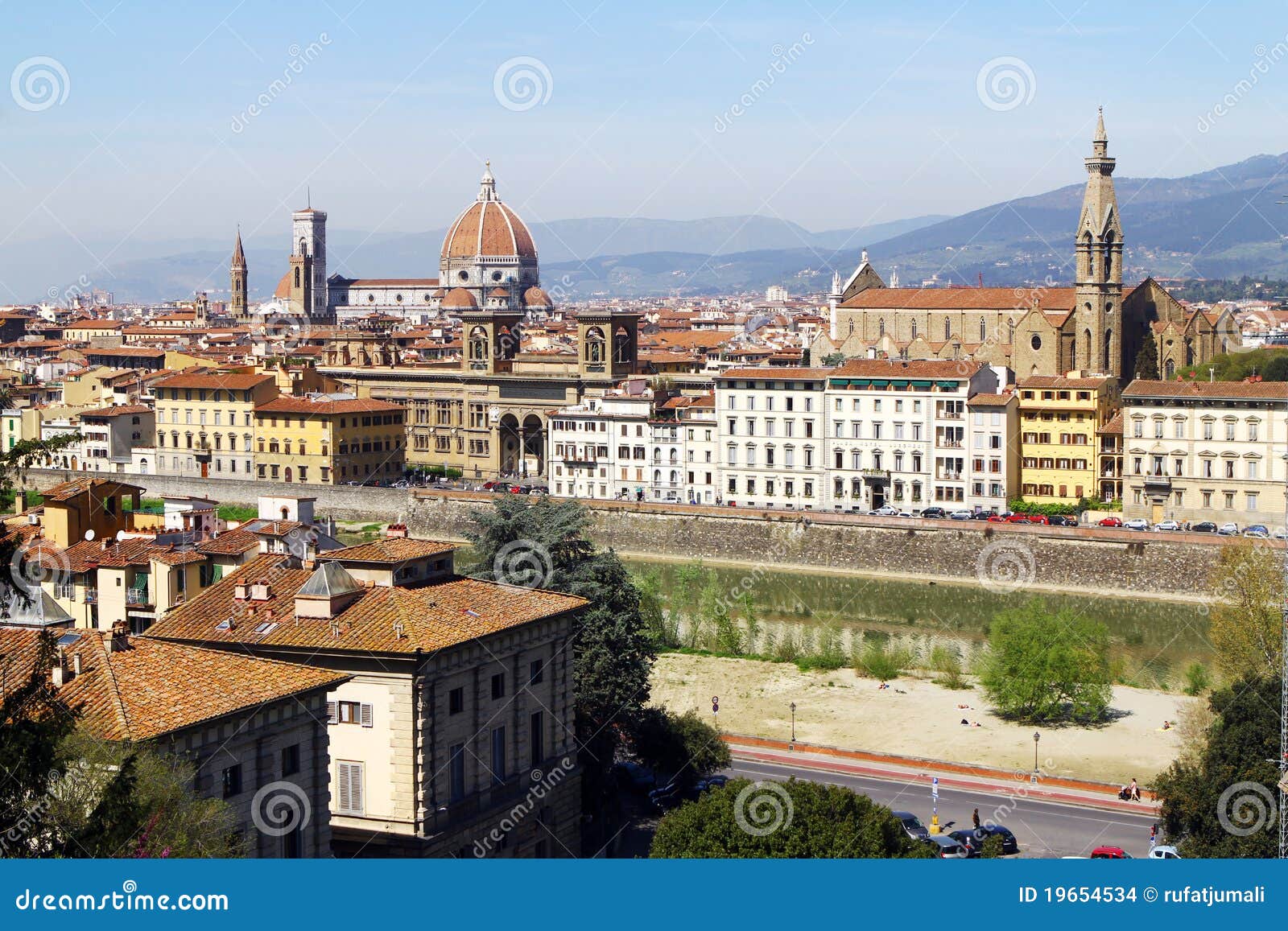 Beautiful Panoramic View of Old City Stock Photo - Image of cathedral ...