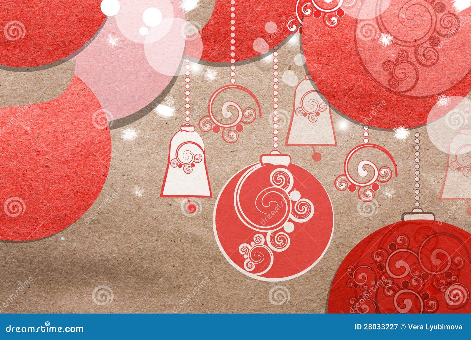 Beautiful Paper Christmas Collage Stock Illustration - Illustration of ...