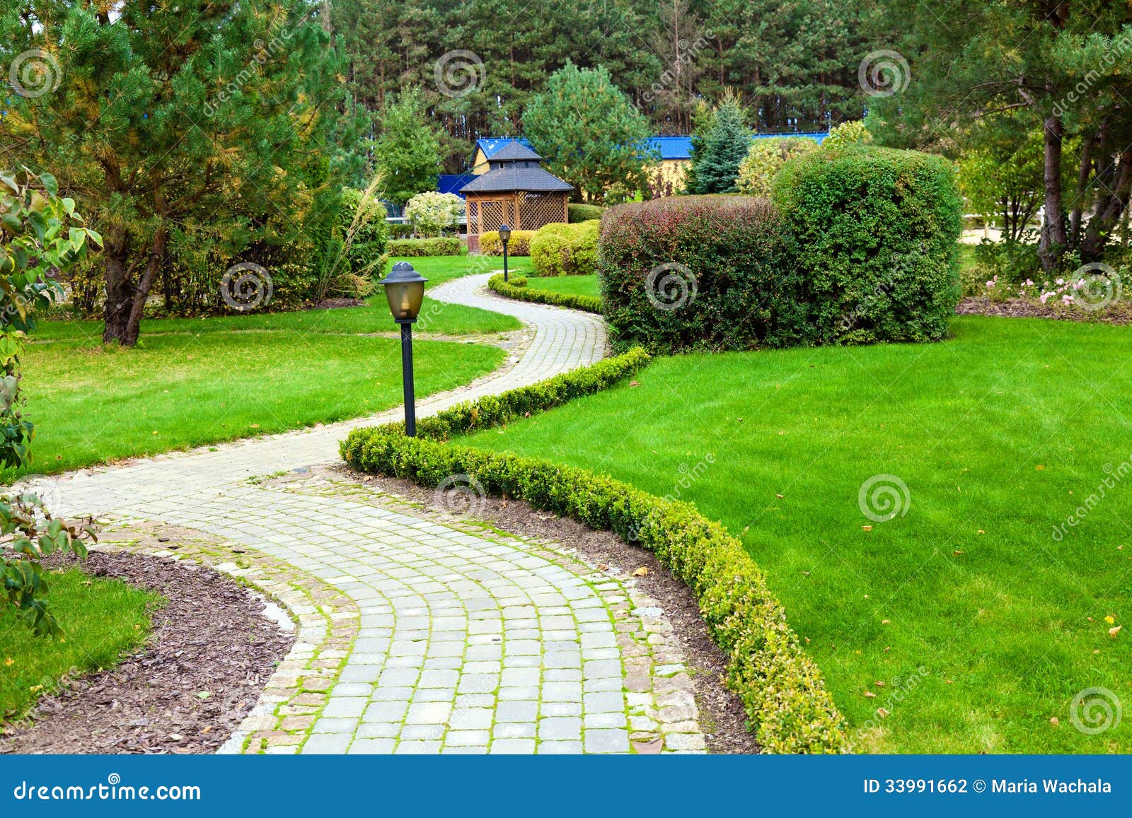 Beautiful park garden stock photo. Image of botanical - 33991662